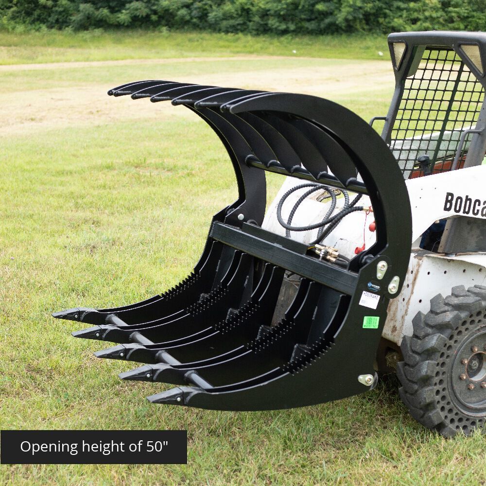 Titan Attachments Extreme Skid Steer Root Grapple Rake Attachment 60" Universal | eBay