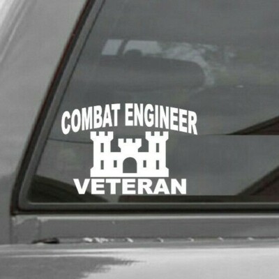 Combat Engineer Veteran Vinyl Window Decal Sticker | eBay