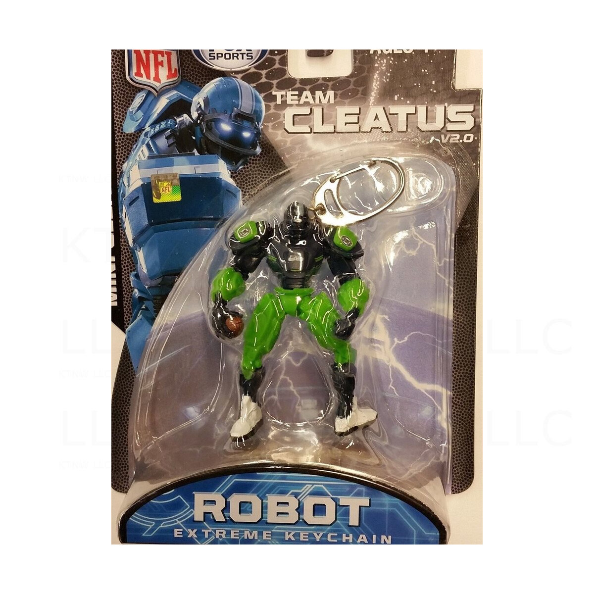New NFL FOX Sports Robot Cleatus Action Figure Version 2.0 Key Chain ...