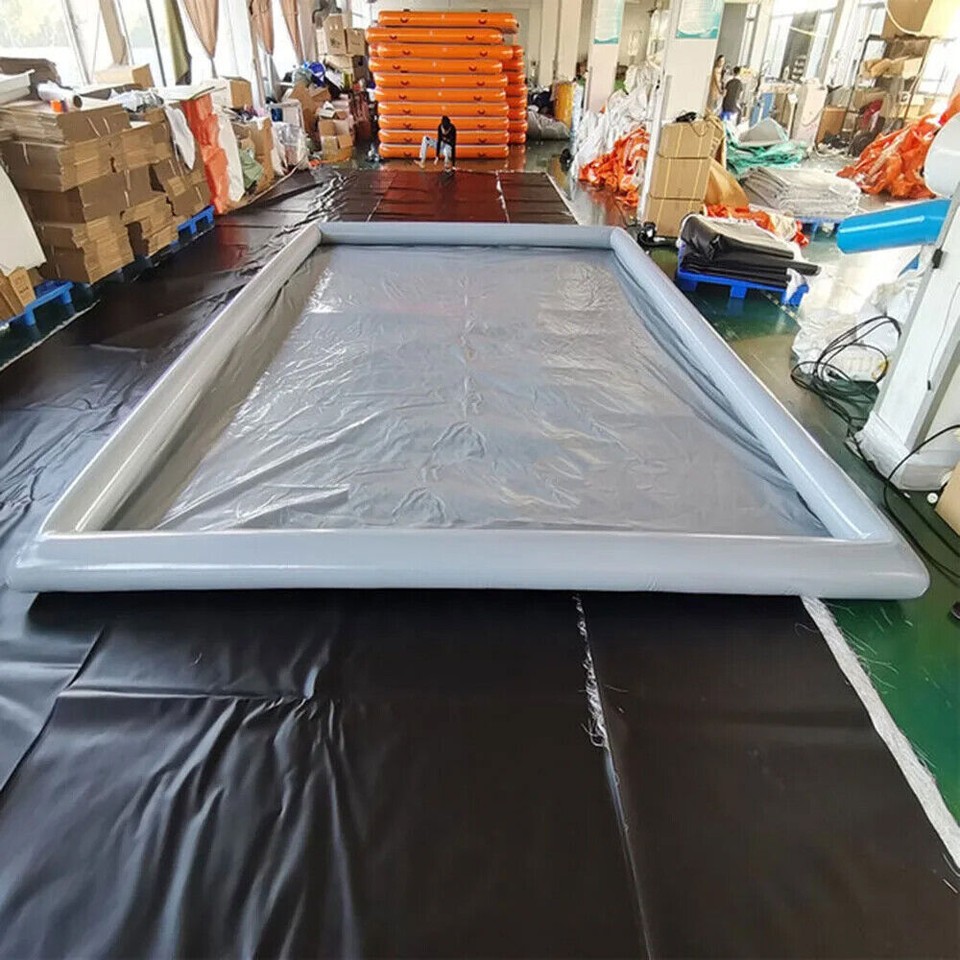 Inflatable Car Wash Mat Environment-protection Water Containment Garage ...