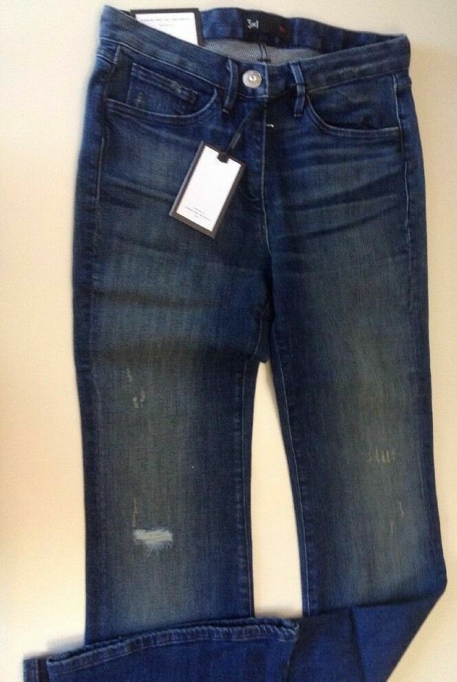 3X1 Mid Rise Bell Bottom W25 Jeans Delta Distressed 27 | eBay