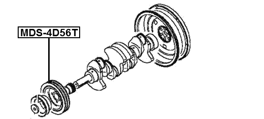 Crankshaft Pulley Fits Mitsubishi MD374223 | eBay