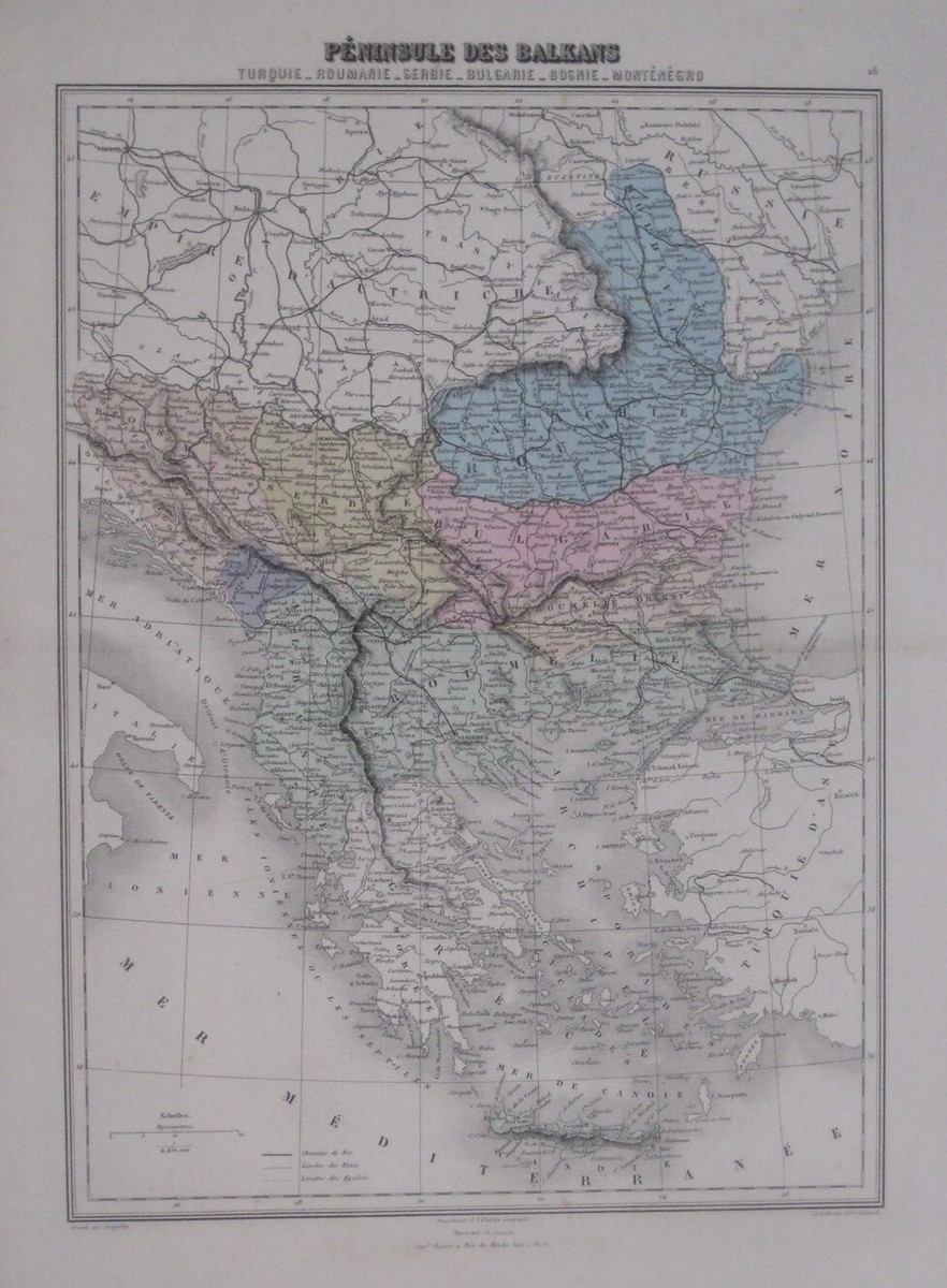 Serbian Map Peninsula Map Of Serbia | RailPass.com