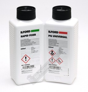 Ilford Paper Developing Kit PQ Universal & Rapid Fixer 500ml Liquids ...