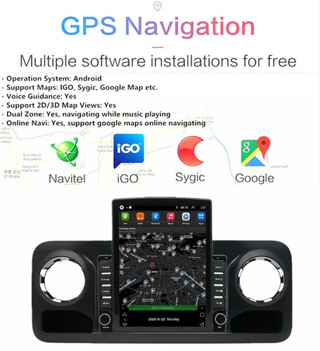 9.7''Android11 16GB Car Stereo Radio GPS For Mercedes-Benz Benz ...