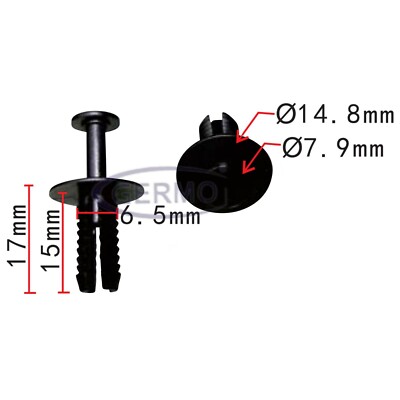 10 x Befestigungs-Clip Stoßstange für Mercedes Smart 0009905492 Audi VW ...