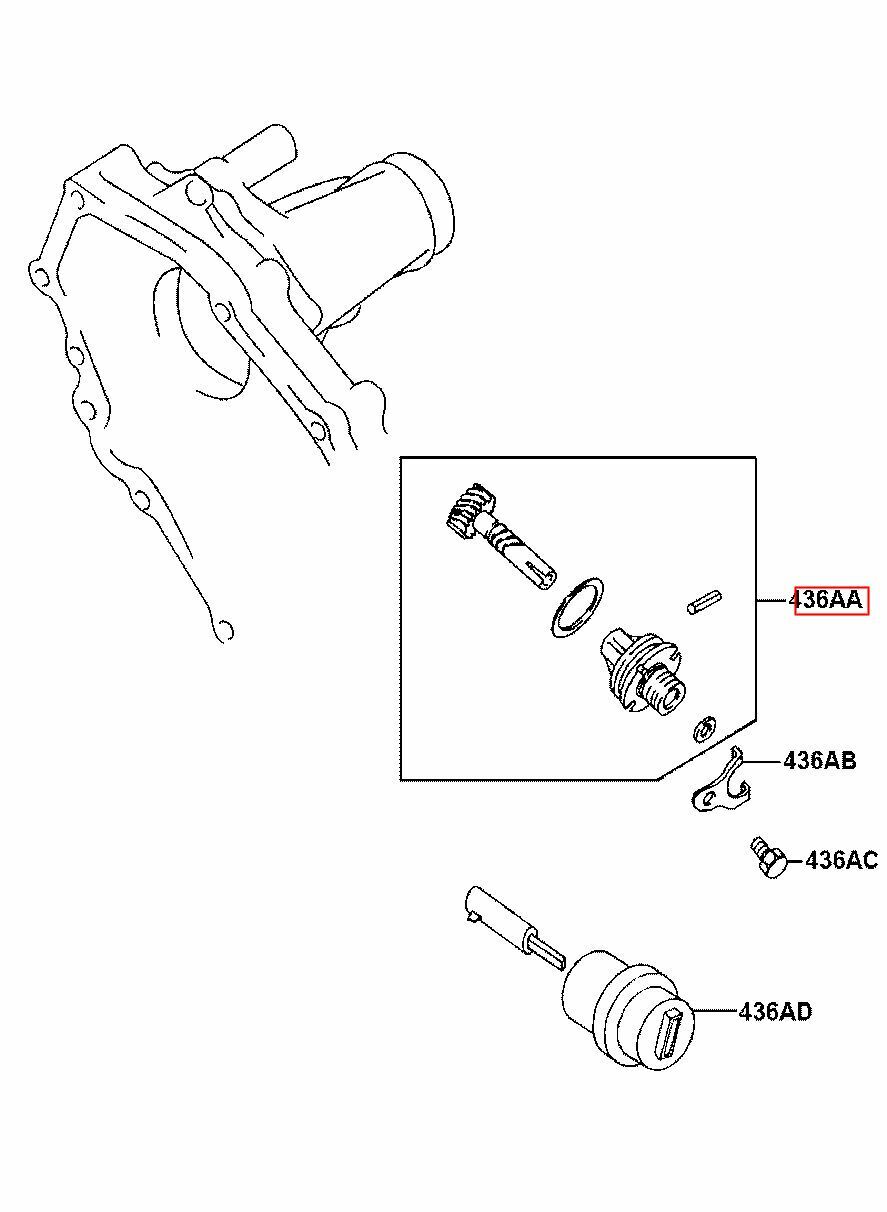 MITSUBISHI OEM Genuine Sleeve AS, SPDOM DRVN GEAR MD705427 | eBay