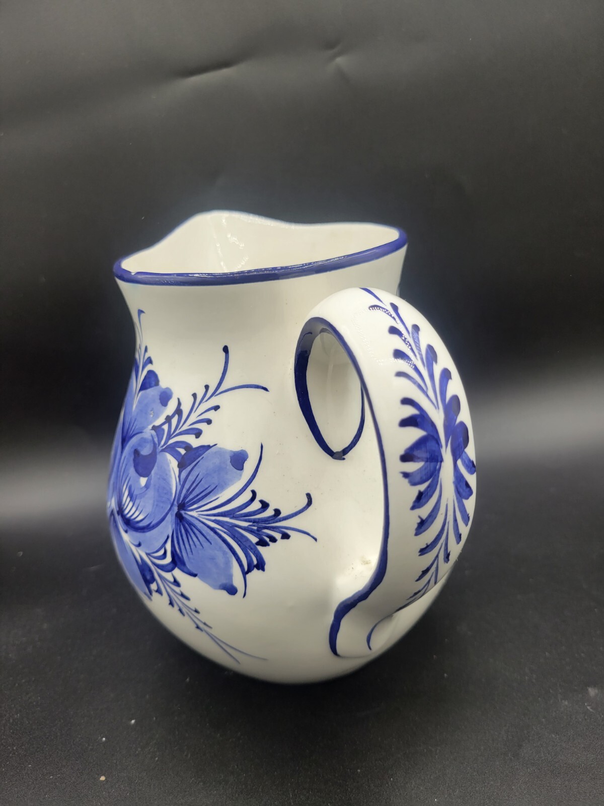 Vintage Antique Delft Blue Ware Pitcher Handpainted Holland Blue White ...