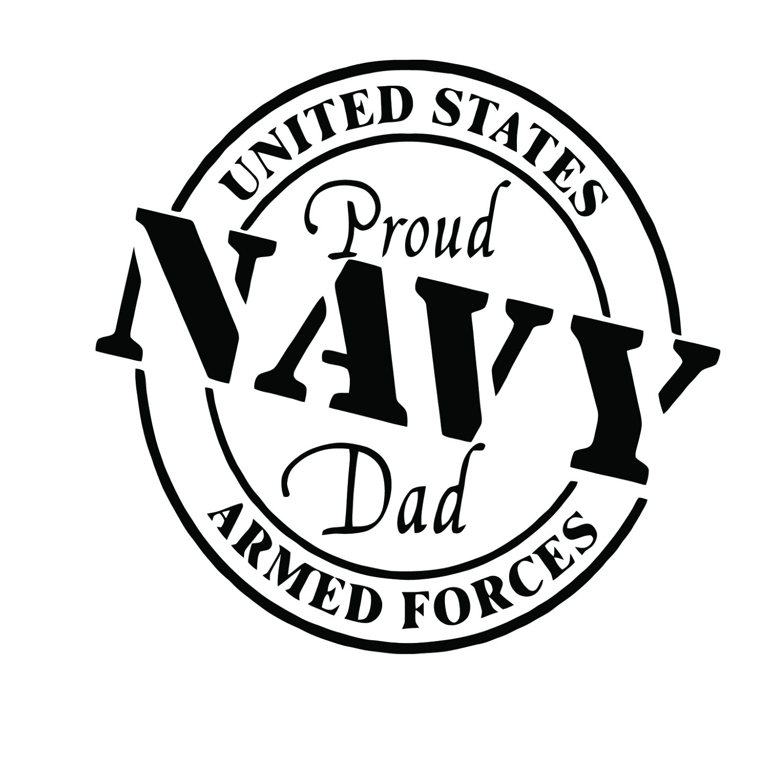 Proud Navy Dad Vinyl Decal | eBay