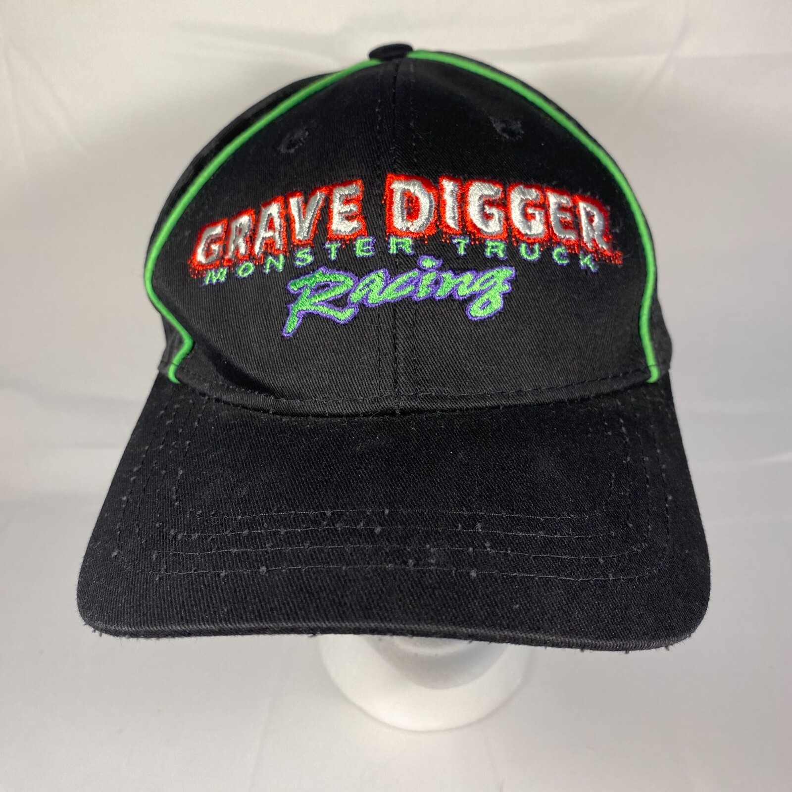 Grave Digger Monster Truck Racing Black Vintage Hat - Official Monster ...