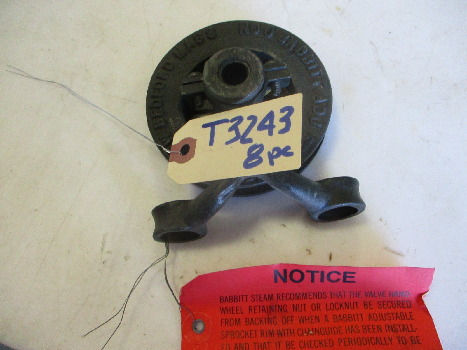 BABBITT Size 0 Adjustable Sprocket Chain Wheel Operator for 2"-4" OD ...