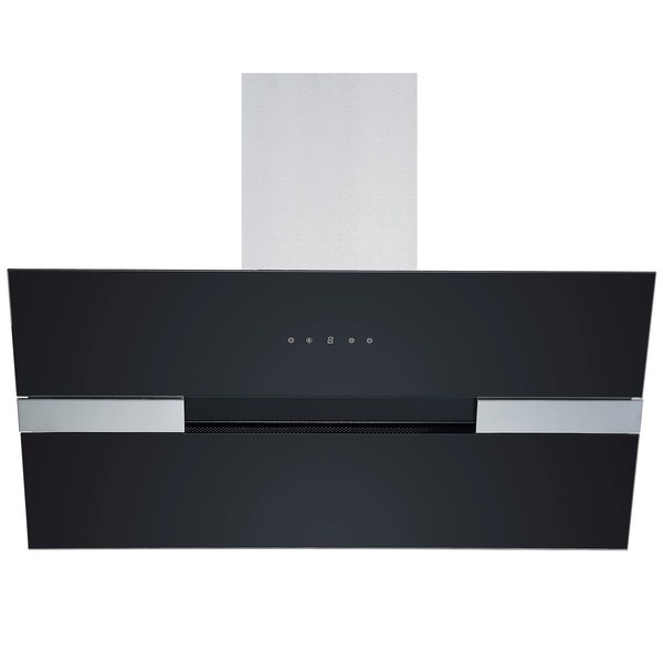 Cookology ELITE905BK 90cm Angled Glass Extractor Fan - Black for sale ...