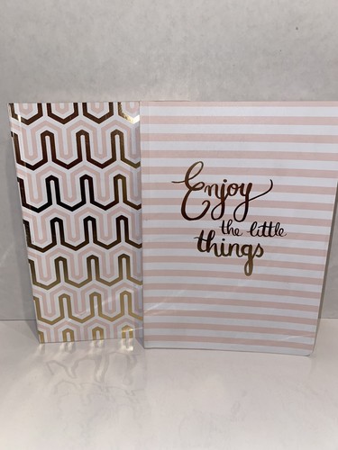 Lot Of 2 Pink And Gold MEAD JOURNALS IRONY COLLECTION 112 RULED SHEETS ...