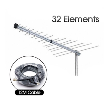 TV Antenna 32 Element Log Periodic Outdoor UHF VHF FM HDTV Digital ...