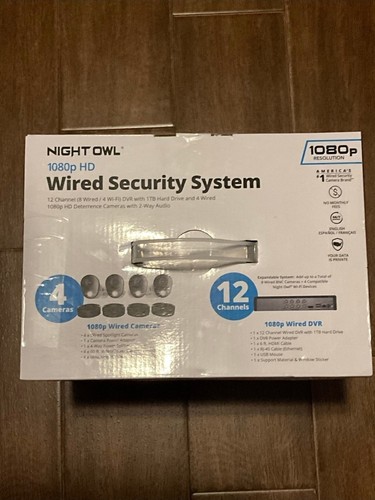 Night Owl - 12 Channel 4 Camera Wired 2K 1TB DVR Security System | eBay