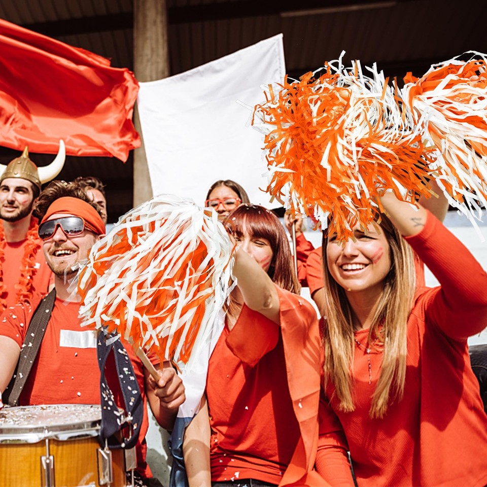 18PCS Cheerleading Pom Poms Plastic Cheerleader Pom Poms for Sports Squads Da... 720168956512| eBay