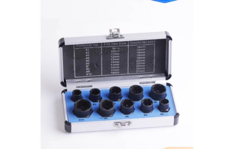 Hex Bolt Extractor Socket Set Hex Screw Extractor Broken Bolt Nut ...