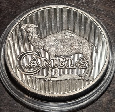 Camels RJ Reynolds RARE Coin Proof The Camels Are Coming 1 Oz Silver ...
