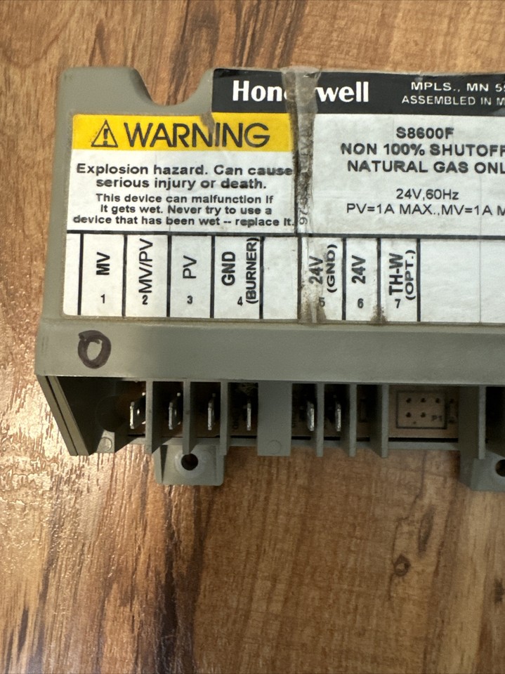Honeywell S8600F 1042 Ignition Control Module Pool/Spa Furnace Nat Gas ...