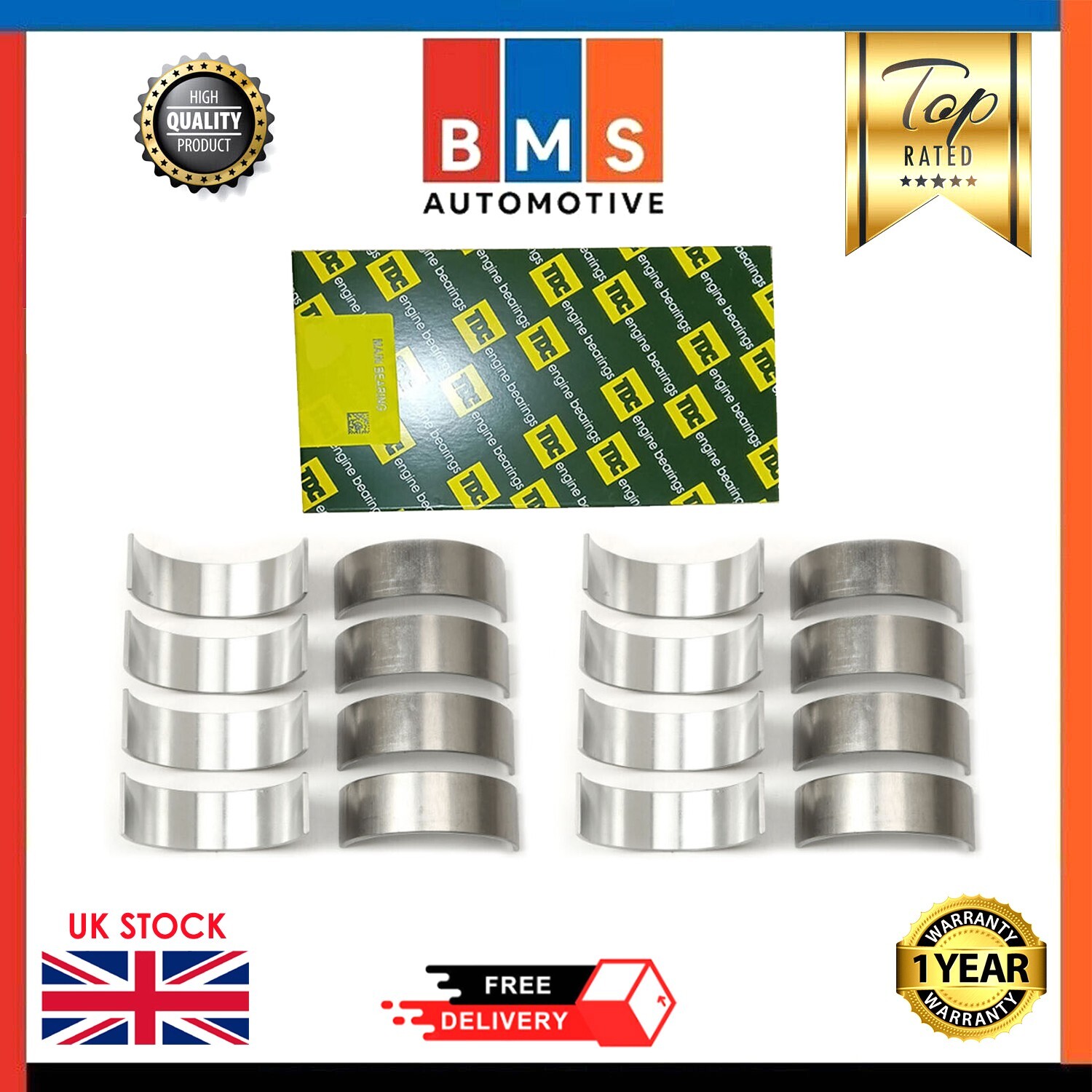 LAND ROVER 448DT CONROD BEARING STD 4.4L DIESEL STD DISCOVERY IV L405 ...