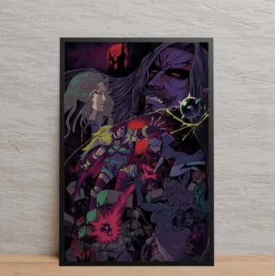 Castlevania Poster | Wall Art | Kraft Paper Print | Retro Poster | Wall ...
