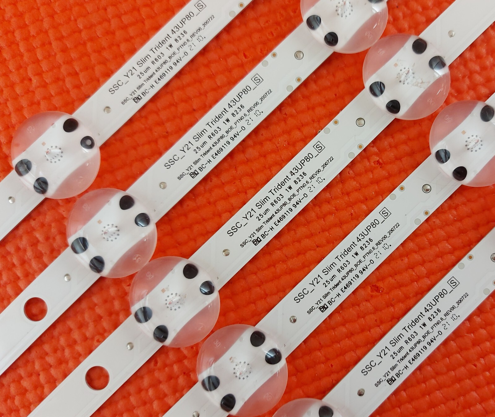 LED BACKLIGHT SET FOR LG 43UP78006LB 43" LED TV SSC_Y21 SLIM TRIDENT ...