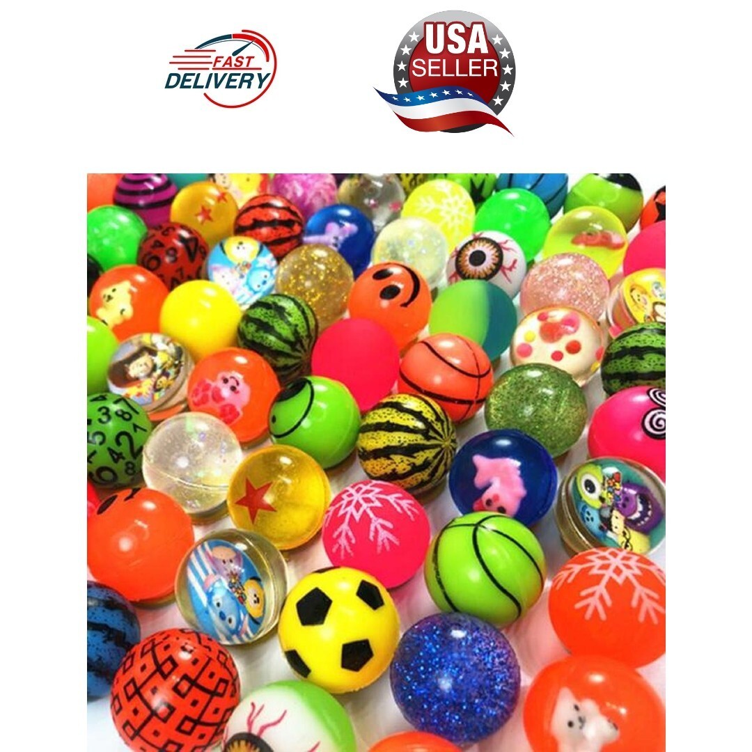 20pcs Small Jumping Rubber Ball Anti Stress Bouncing Balls Kids Water ...