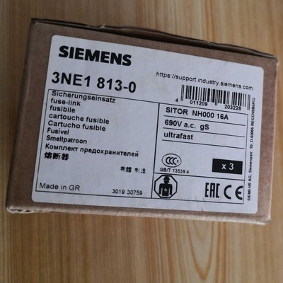 3PCS/BOX NEW SIEMENS 3NE1813-0 FUSE PLC MODULE 16A 690V FAST SHIP | eBay