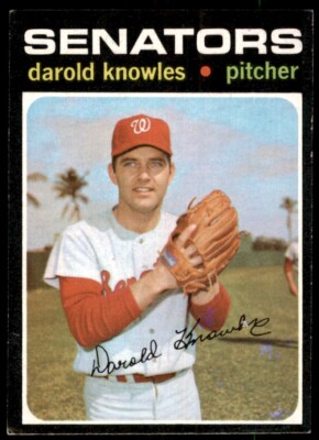 1971 Topps SET BREAK Darold Knowles NM Senators #261 *Noles2148* | eBay
