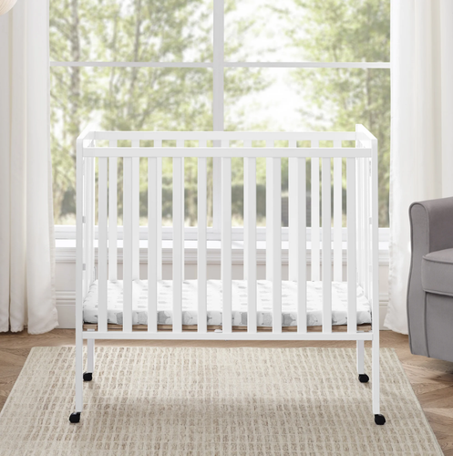 Mini Foldable Crib With 1.5-Inch Mattress Portable Baby Furniture ...