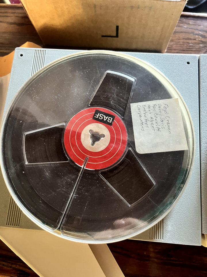 Lot of 10 Vintage BASF Reel To Reel 7" Recording Tapes w/ Hard Shell ...