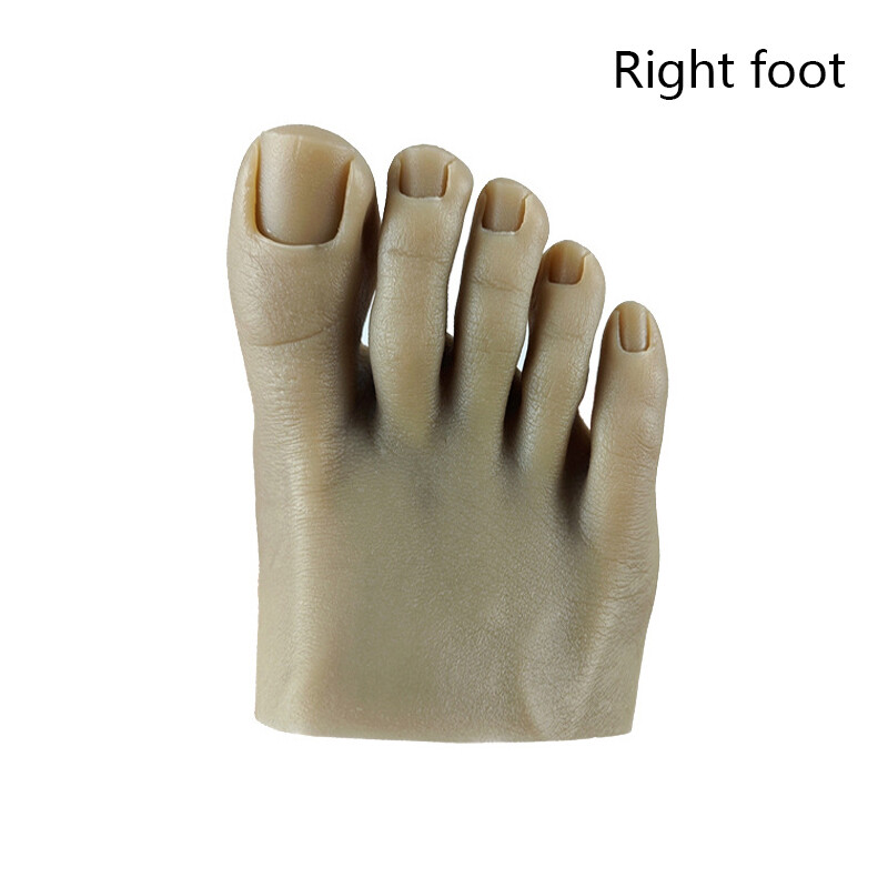 Nail Practice Foot Mannequin with Fake Toes for Training Nail Display ...