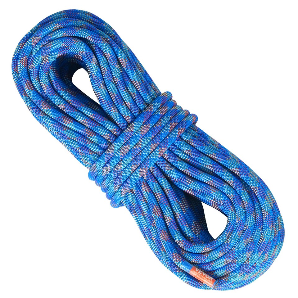 VEVOR 10.2mm Dynamic Climbing Rope 40M(131ft) Outdoor Rock Climbing Rope Blue | eBay