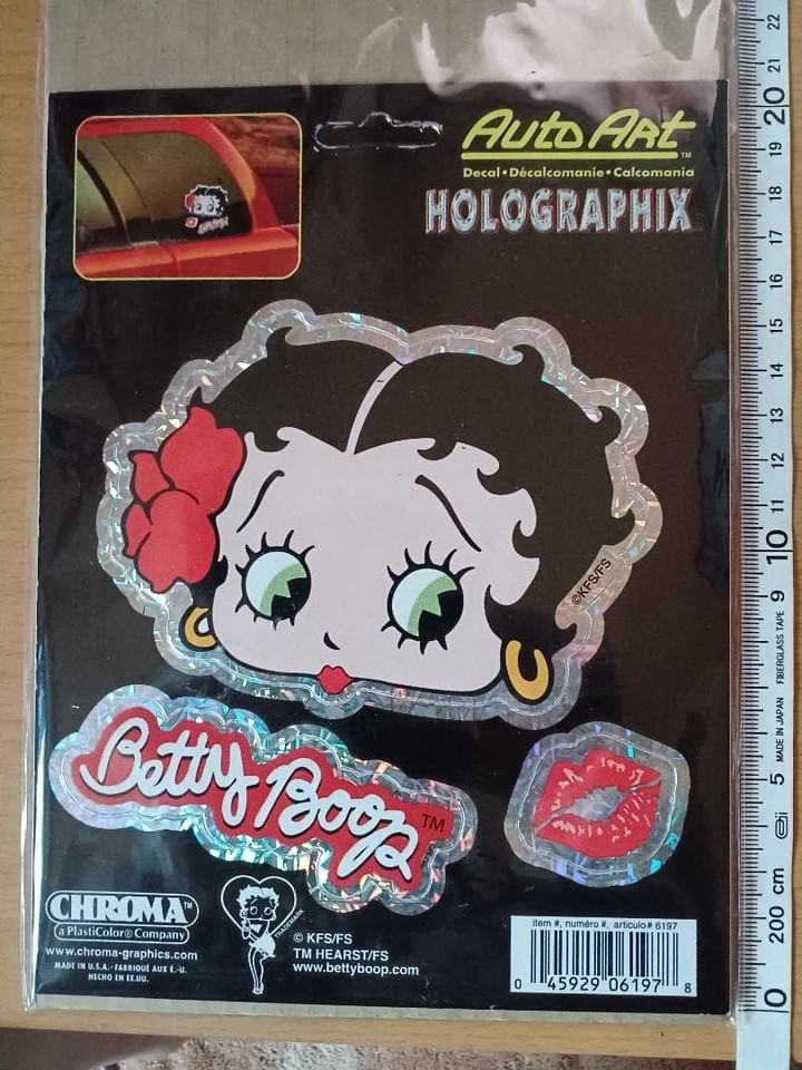 Betty Boop Holographic Decal Holographic Betty Boop Decal | eBay