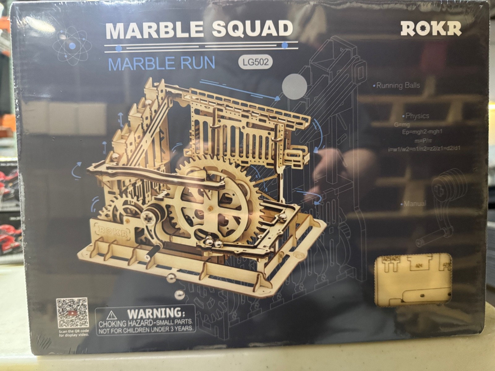 ROKR Marble Squad Marble Run Model build 3D Puzzle Laser cut Wooden Kit ...