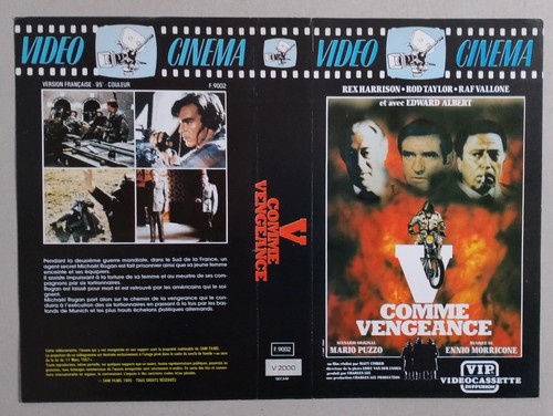 JAQUETTE VHS - V COMME VENGEANCE - VHS SLEEVE - VIP - ROD TAYLOR | eBay