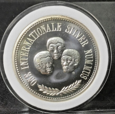One Internationale Silver Nummus 1oz. .999 PROOF-LIKE Silver Round with ...