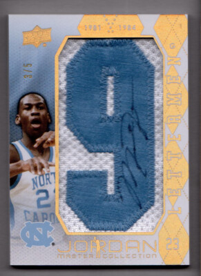 2012 Upper Deck Jordan Master Collection Letterman #L-NC Michael Jordan ...