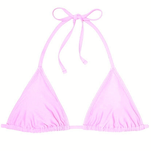 Xhilaration™ Junior' Triangle String Bikini Halter Top Light Pink XS S ...