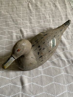 Vintage Canvas Duck Decoy 14" | eBay