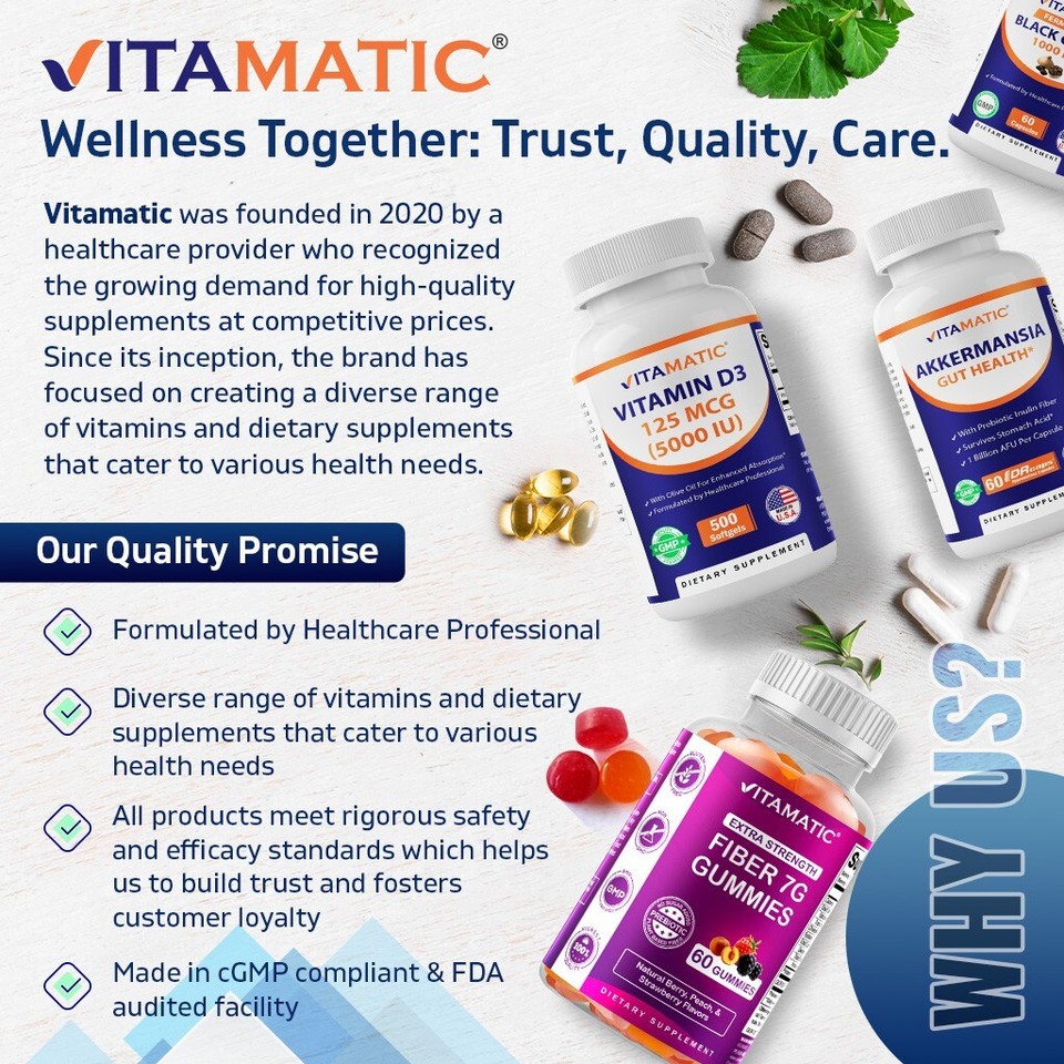 Vitamatic Nattokinase Supplement 4,000 FU Servings, 120 Delayed ...