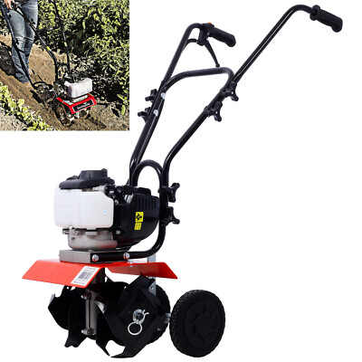 Mini Tiller Cultivator 37.7cc 4-Stroke Viper Engine Gas Powered 9000RPM ...