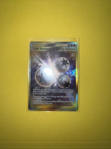 Triple Acceleration Energy 234/214 Gold Holo Secret Rare Pokemon ...