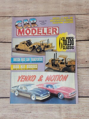CAR MODELER Magazine- September 1991 VG | eBay
