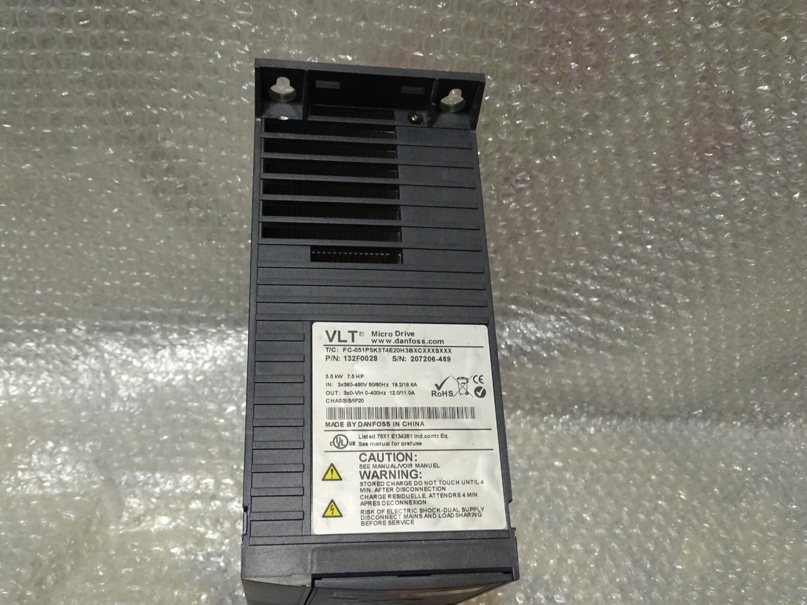 DANFOSS VLT FC-051P5K5T4E20H3BXCXXXSXXX PN 132F0028 (1 PCS ) #G1362# | eBay