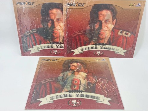 3 Vintage Sealed Pinnacle Holographic Puzzles 49ers Steve Young | eBay