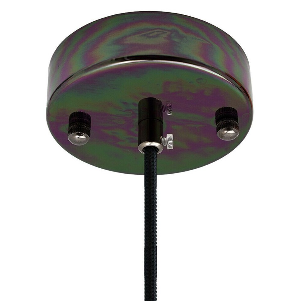 10cm x 2.5cm Colour Ceiling Roses Easy Fit Light Weight Metal Ceiling ...