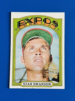 1972 Topps Stan Swanson Expos 50th Anniversary Buyback Baseball Card ...