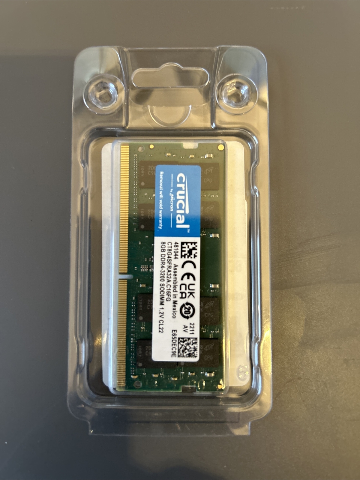 Crucial CT8G4SFRA32A 8GB DDR4 3200 Memory 649528903525 | eBay