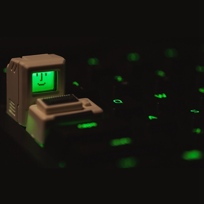 K01 Classic Retro Keycaps for Macintosh Mechanical Keyboard Backlit RGB ...